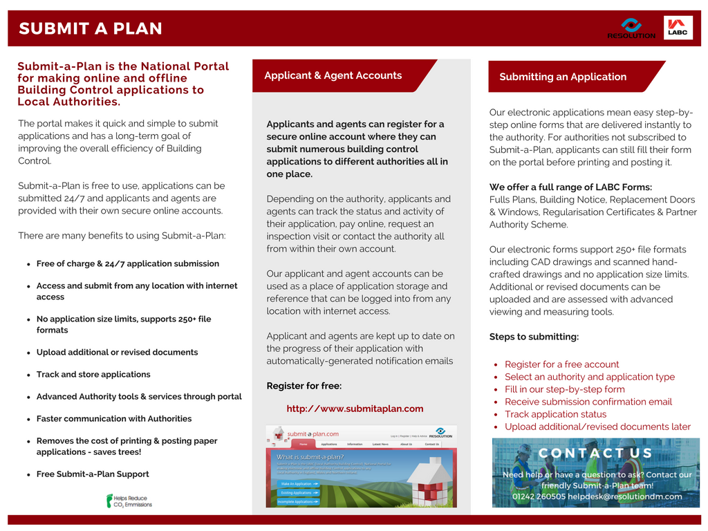 Submit-a-Plan Leaflet